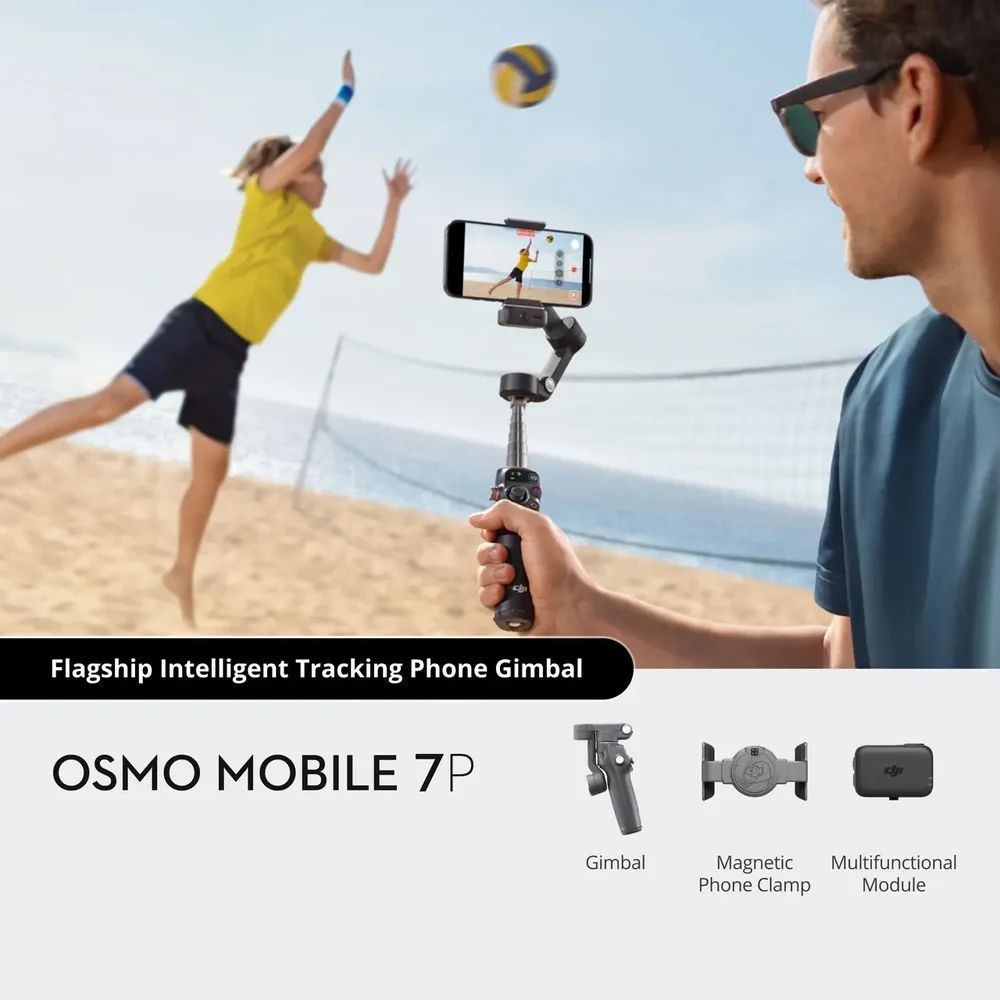 Buy DJI Osmo 7P 3-Axis Gimble for Mobile (Gesture Control, Black) Online - Croma
